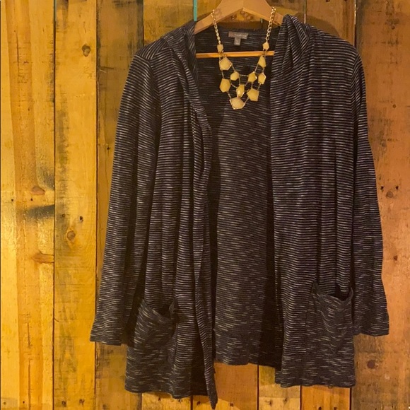 Talbots | Sweaters | Euc Talbots Draped Gray Open Front Cardigan | Poshmark